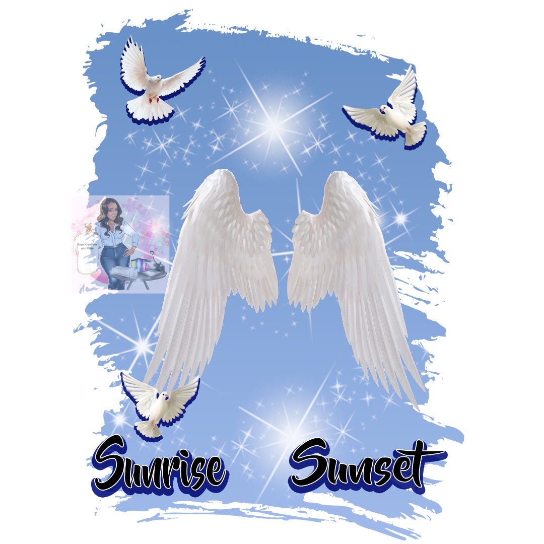 Light Blue RIP Memorial Background - Etsy