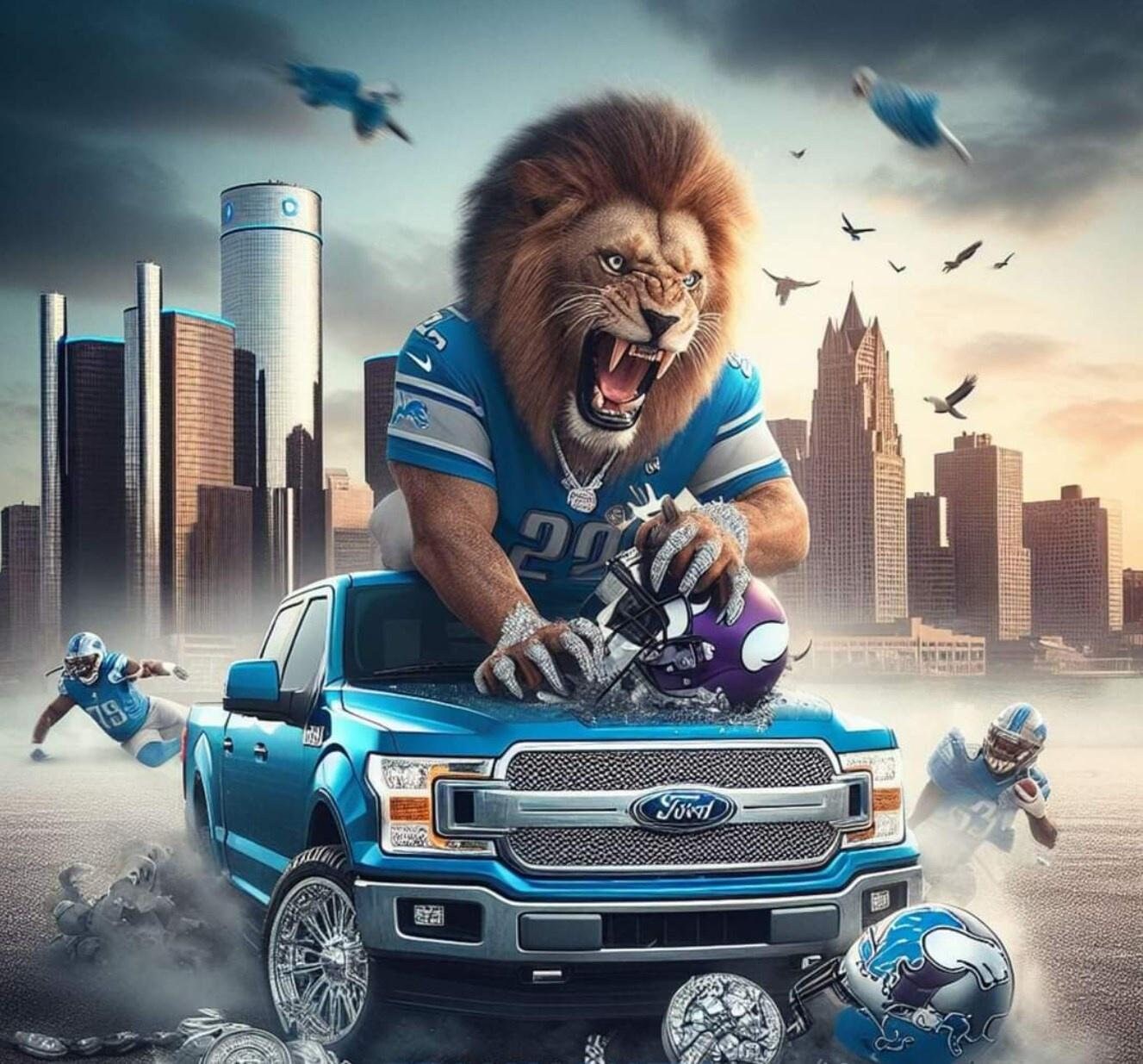 Detroit Lions Digital Backdrops. - Etsy