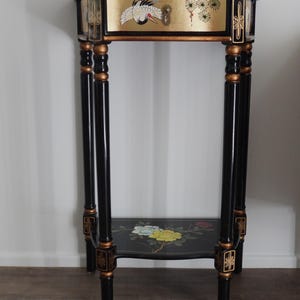 Vintage Japanese Lacquer Hall Table - Etsy