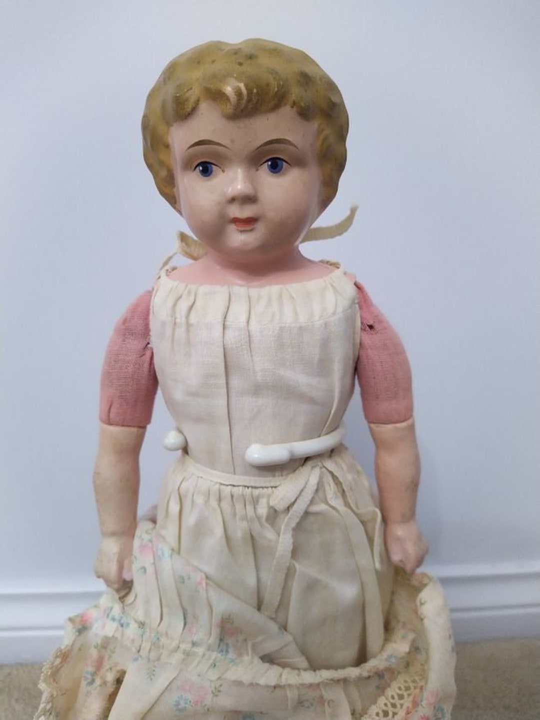 Antique Minerva Metal Head Doll - Etsy