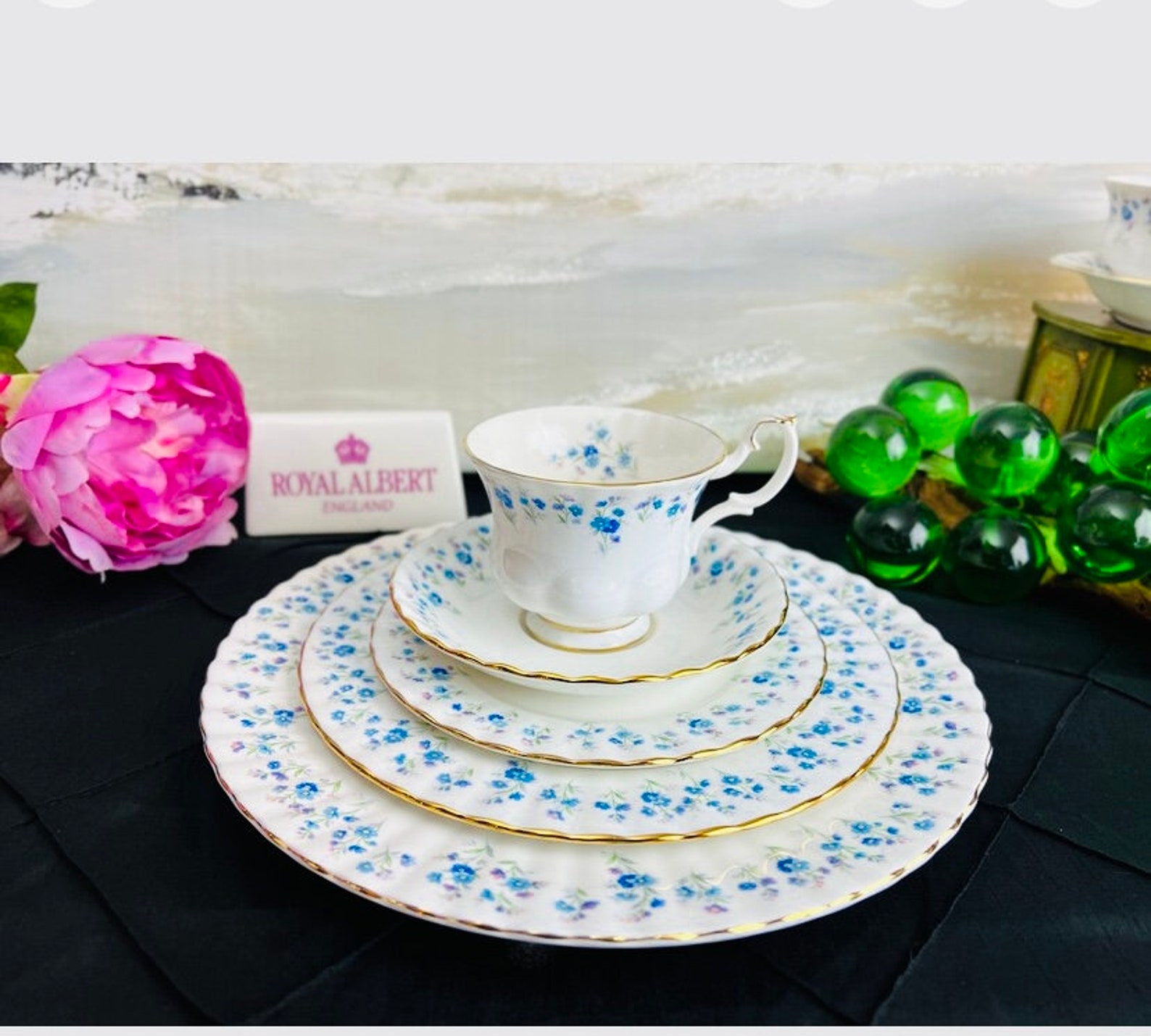 Royal Albert Memory Lane 6 Setting Dinner Set With Extras - Etsy