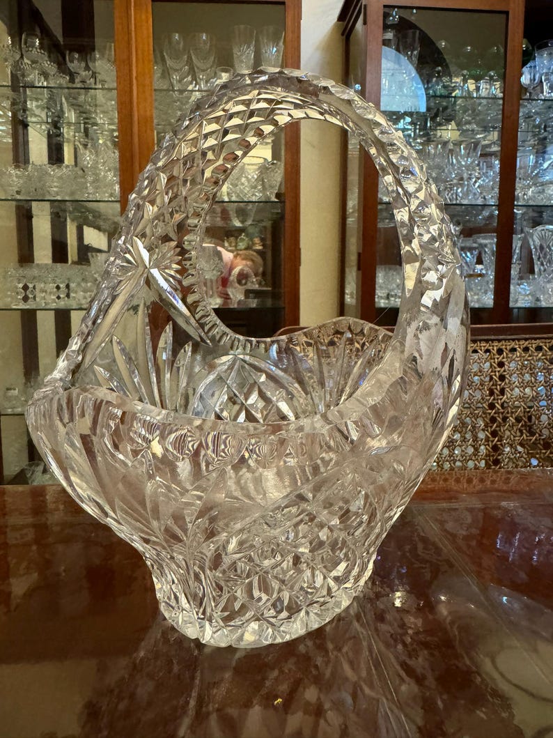 Bohemia Crystal Large Basket - Etsy