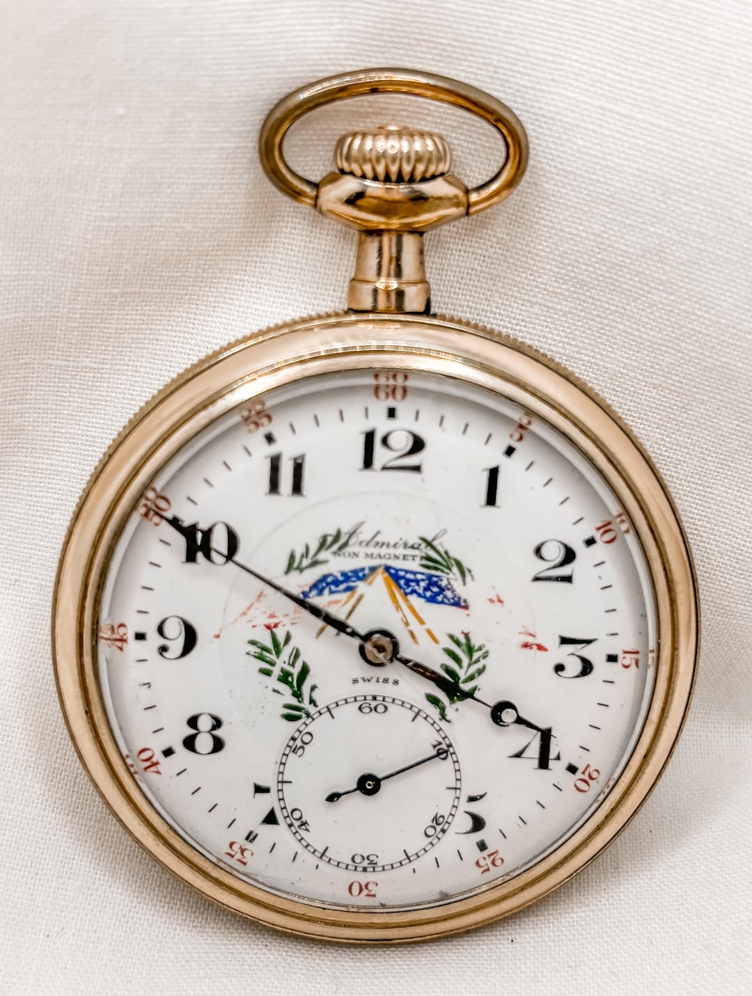 American Flags Admiral Pocket Watch, Rolled Gold Half Hunter - Etsy