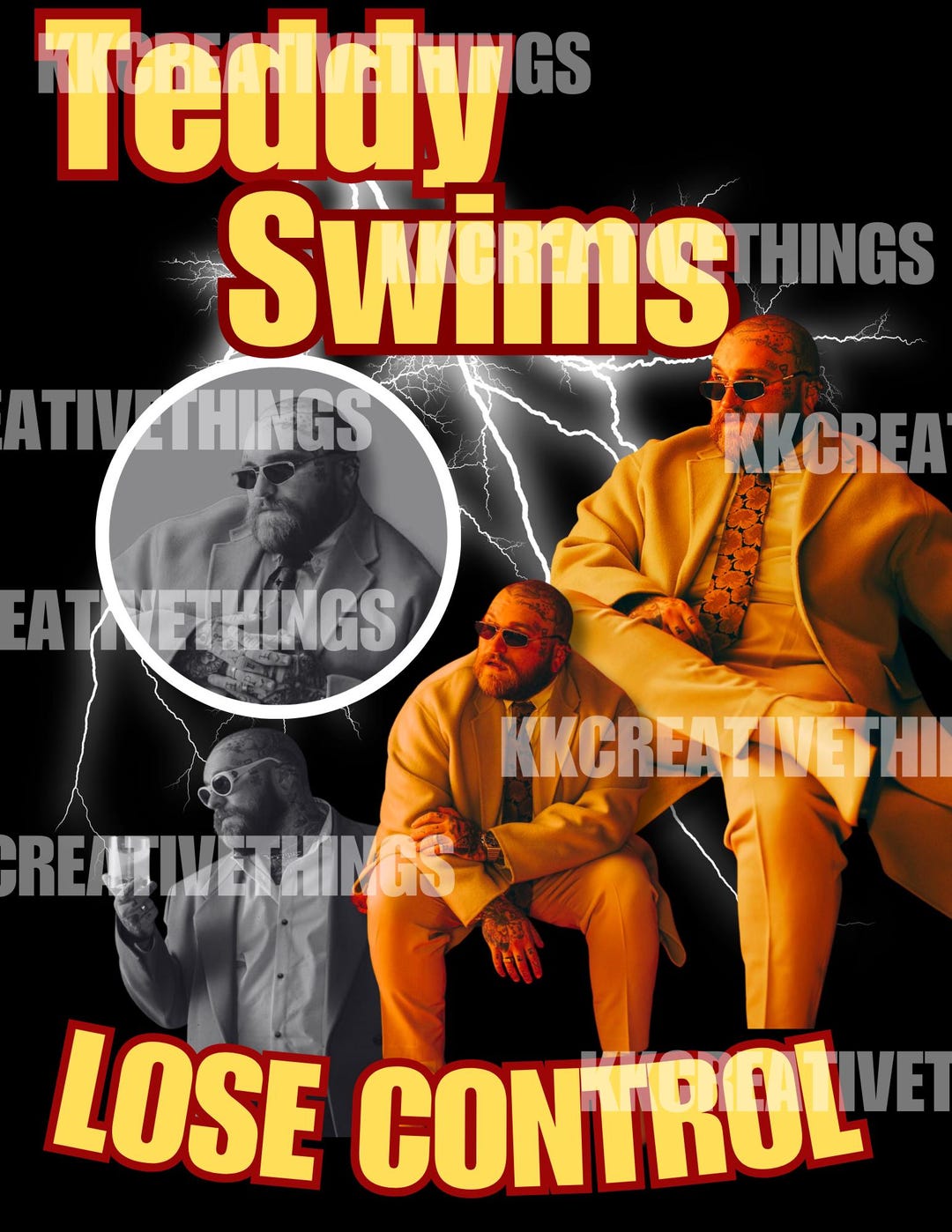 Teddy Swims Png Digital Downloadlose Controlprintandpressteddyswims - Etsy