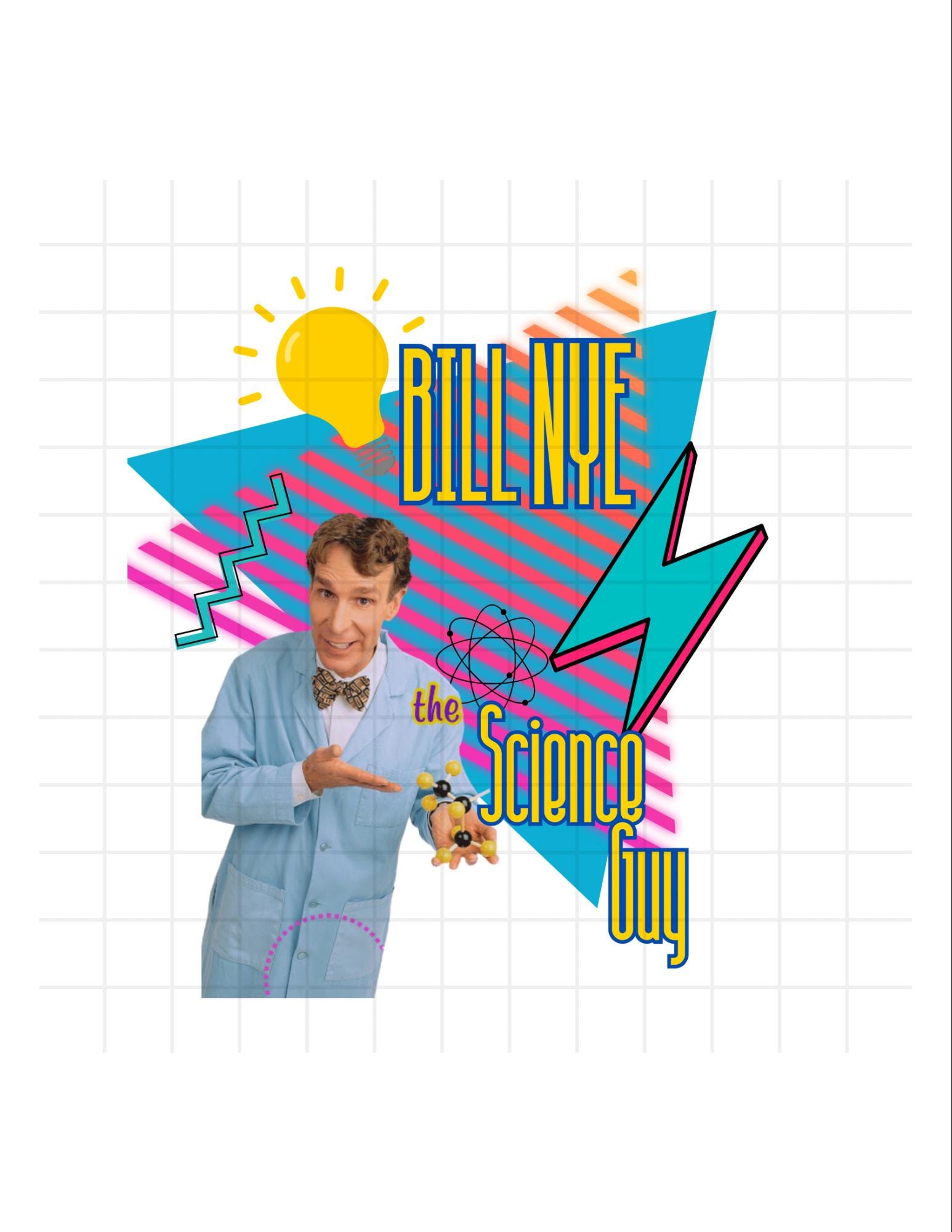 Bill Nye the Science Guy PNG | 90s Nostalgia | 90s Graphic Tee ...