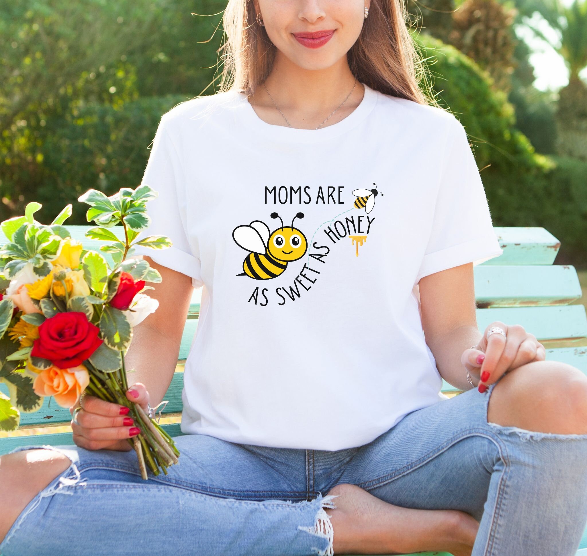 Moms Are as Sweet as Honey Shirt, Mother's Day Gift, Mom T-shirt With ...