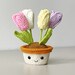 Crochet PDF Pattern Super Easy Tutorial Tulip Flower Pot - Etsy