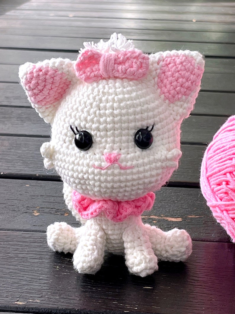 Crochet PDF Pattern - Super Easy Tutorial Cute Cat Amigurumi Crochet ...
