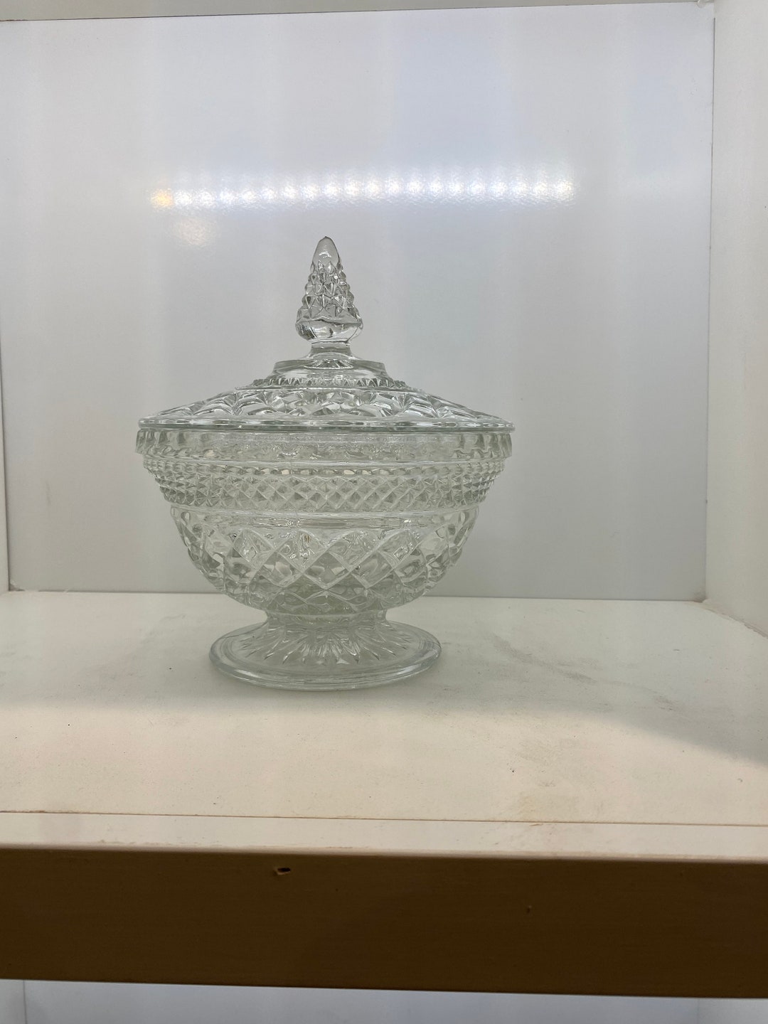 Anchor Hocking Wexford Candy Dish With Lid Vintage 1970s - Etsy