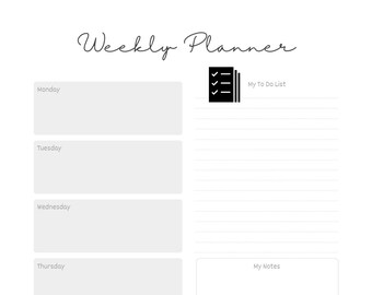 Digital Weekly Planner - Etsy