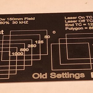 Lightburn Laser Timing Test Cards - Etsy
