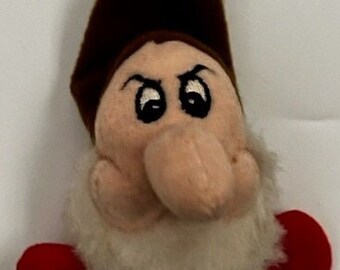 Disney Store Snow White and the Seven Dwarfs Grumpy Happy 8 Mini Bean ...