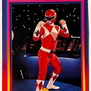 Mighty Morphin Power Rangers - THE RED RANGER - Card #32- 1994 - Etsy