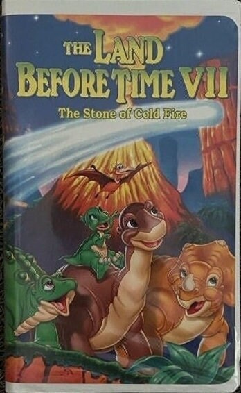 The Land Before Time VII the Stone of Cold Fire VHS Movie 84355 - Etsy