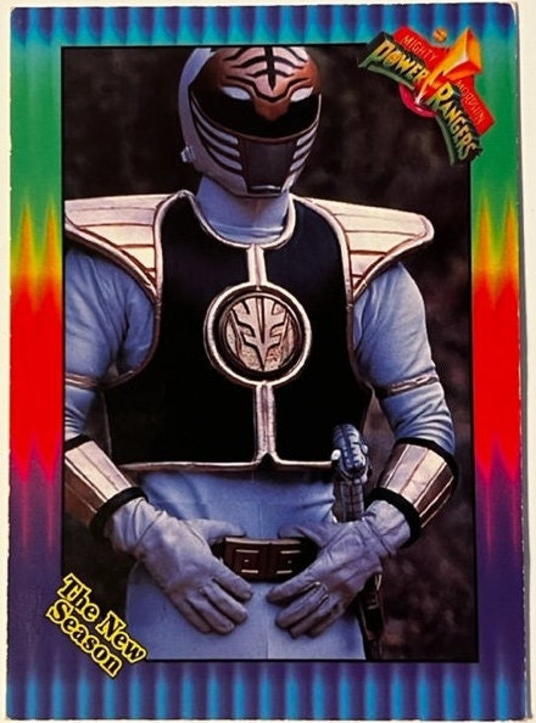Mighty Morphin Power Rangers - THE WHITE RANGER- the New Season - Card ...