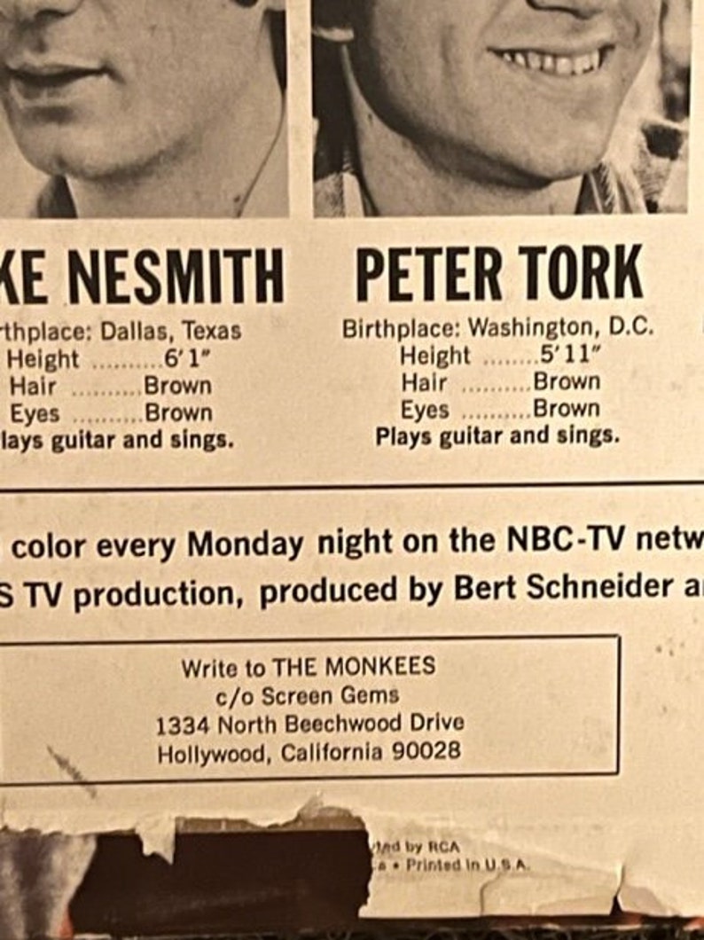 The Monkees Vinyl LP COS 101 Stereo - Etsy