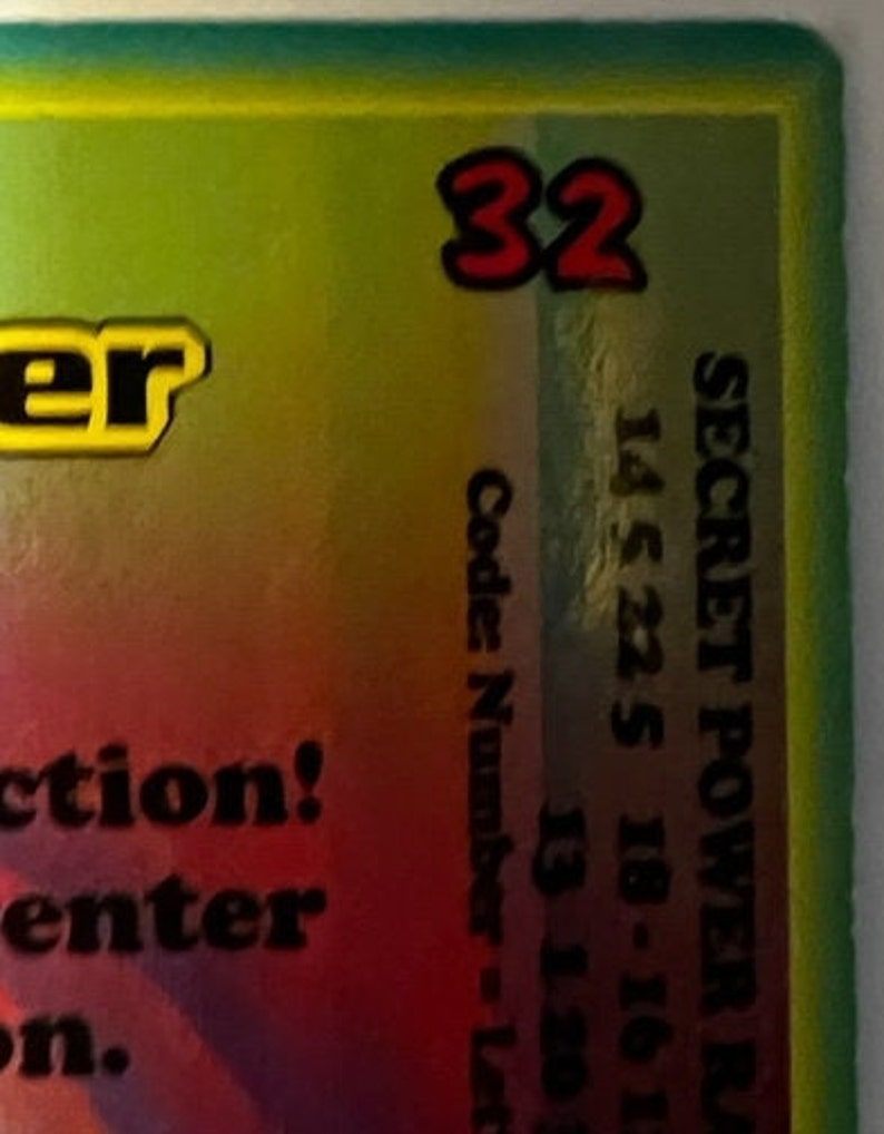 Mighty Morphin Power Rangers THE RED RANGER Card 32 1994 - Etsy