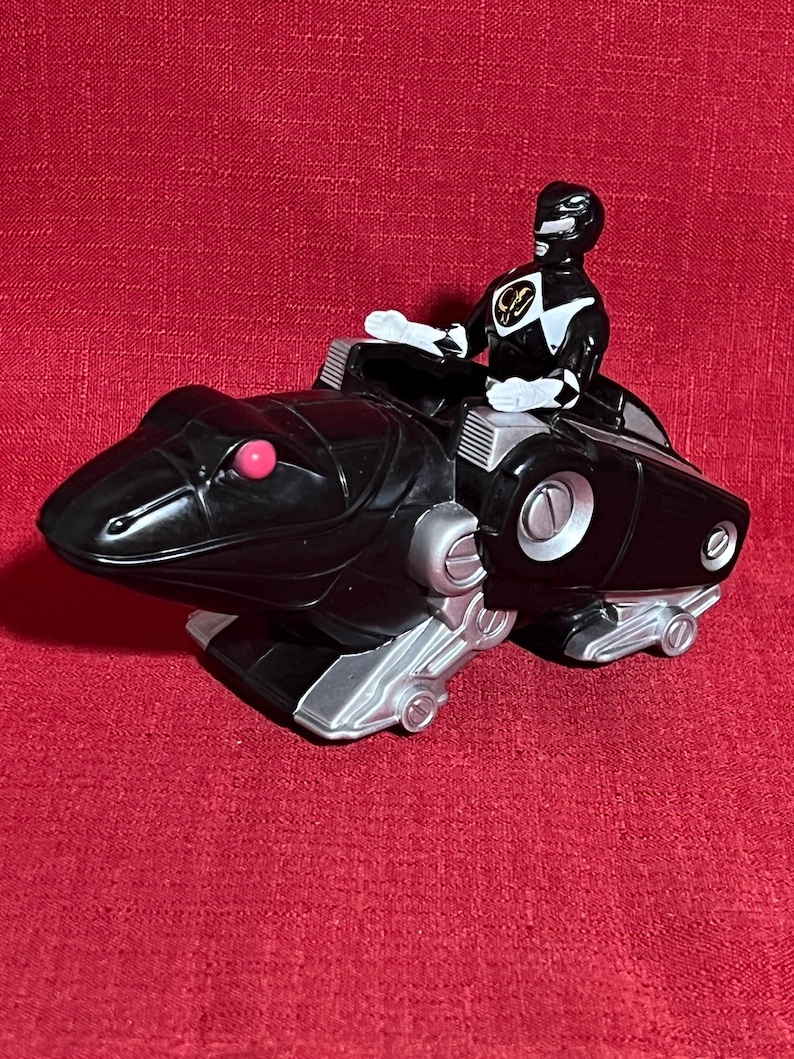 Mcdonald's Power Rangers Movie Action Figure: Black Ranger Zack & Frog ...