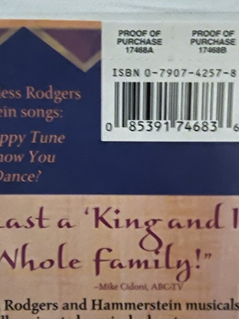 Warner Bros. the King and I - VHS Movie (17468) - Etsy