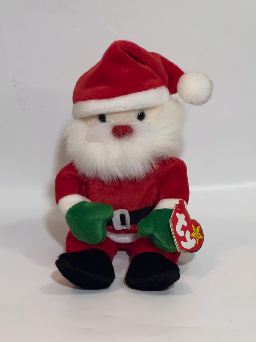 1998 Santa Beanie Baby - TY Inc. - Christmas Decoration (9") - Etsy