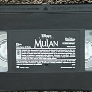 Disney's Masterpiece Mulan - VHS Movie (12747) - Etsy