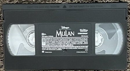 Disney's Masterpiece Mulan VHS Movie 12747 - Etsy