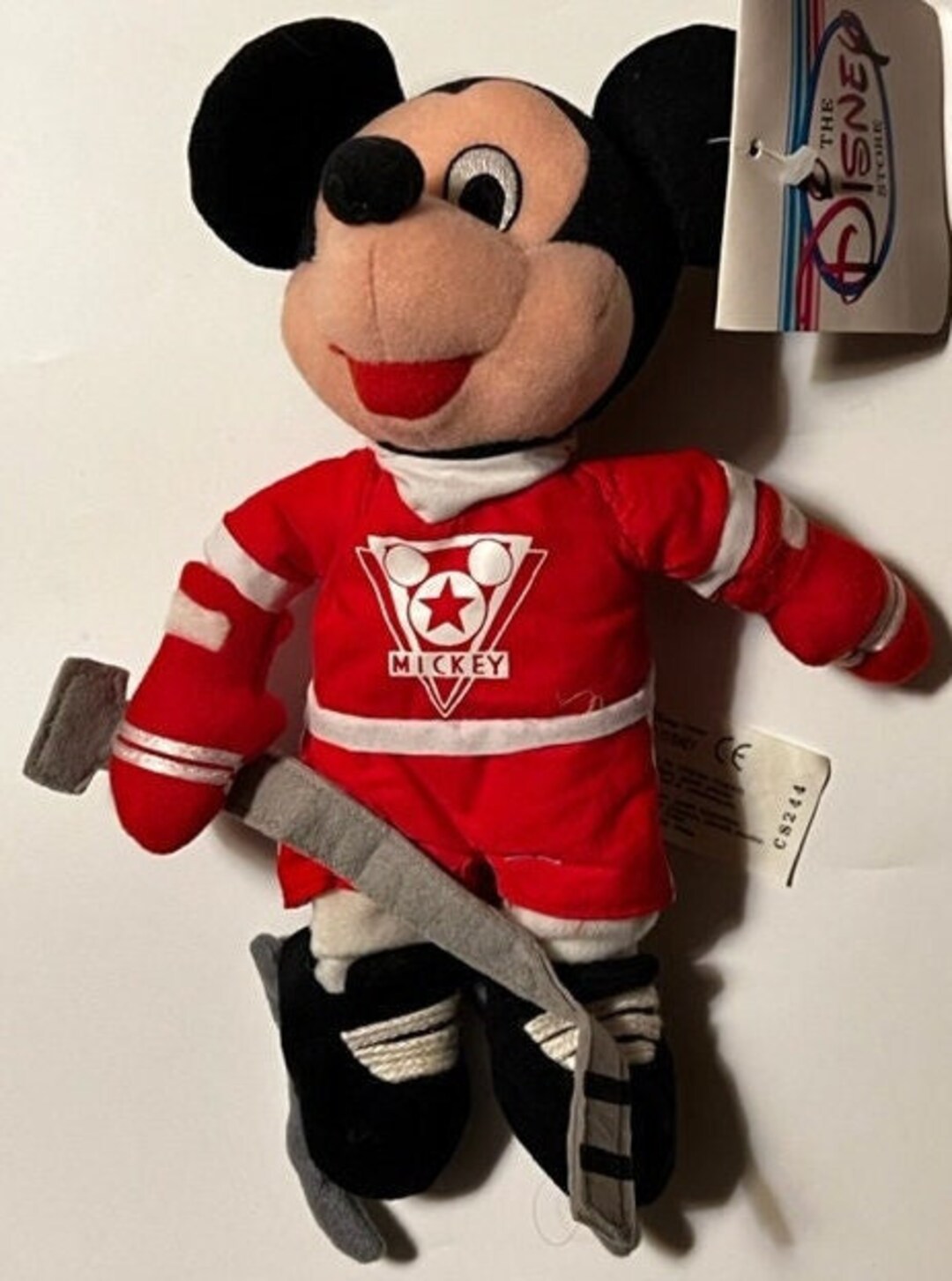 THE DISNEY STORE Bean Bag Disney's Original Characters Hockey Mickey 9 ...