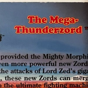 Mighty Morphin Power Rangers - the MEGA-THUNDERZORD - the New Series ...