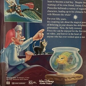 Walt Disney's Masterpiece Pinocchio - VHS Movie (239) - Etsy