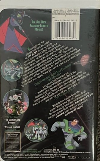 Disney . Pixar Buzz Lightyear of Star Command the Adventure Begins VHS ...