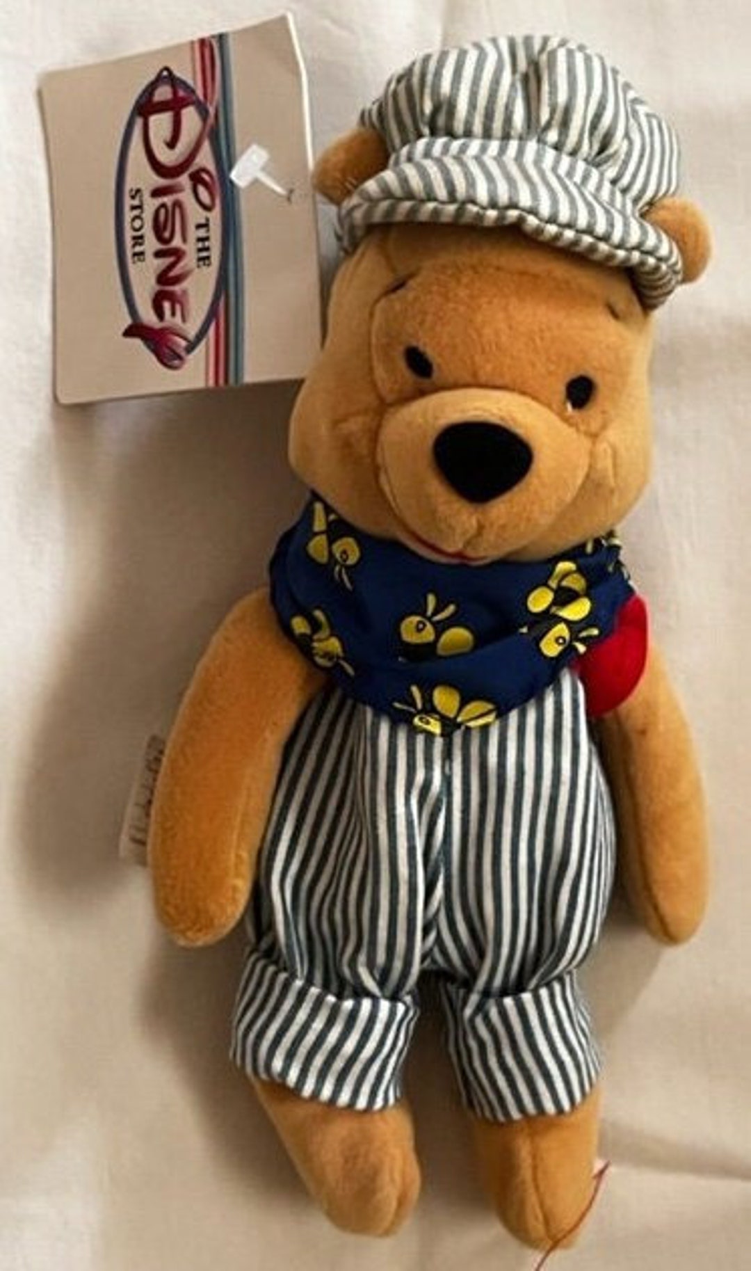 THE DISNEY STORE Bean Bag Winnie the Pooh Choo Choo Pooh 8 - Etsy