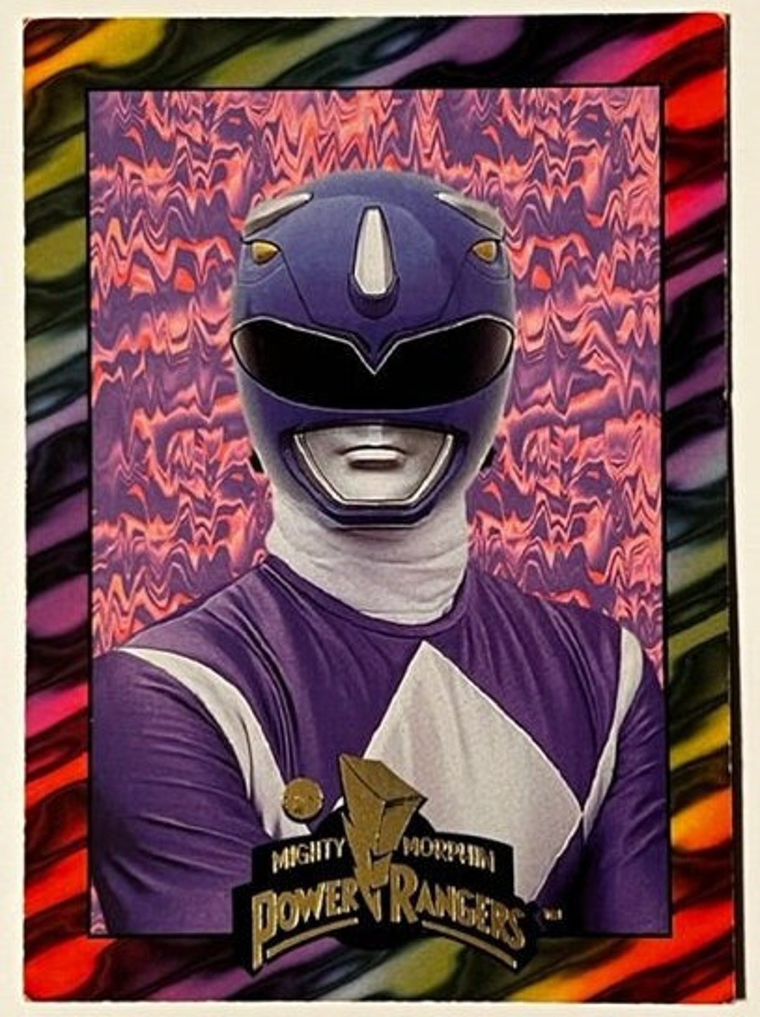 Mighty Morphin Power Rangers - the BLUE RANGER - the New Series - Card ...