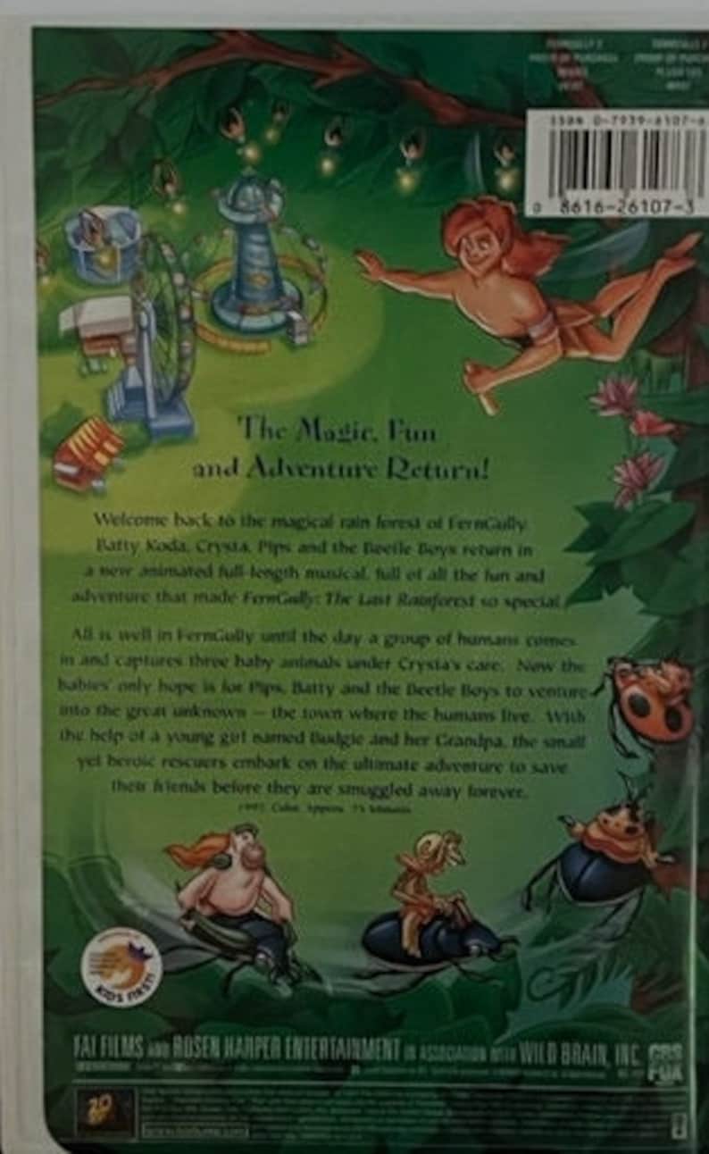 Ferngully 2 - the Magical Rescue - VHS Movie (6107) - Etsy