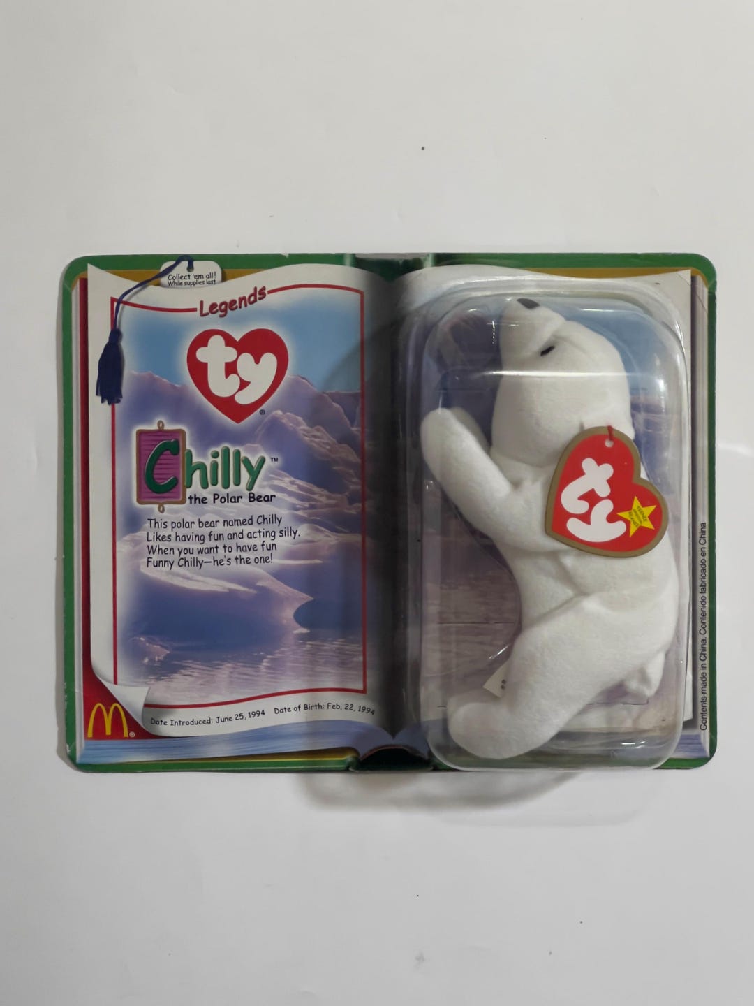 Mcdonald's Chilly the Polar Bear Toy - TY Legends 2000 - Etsy