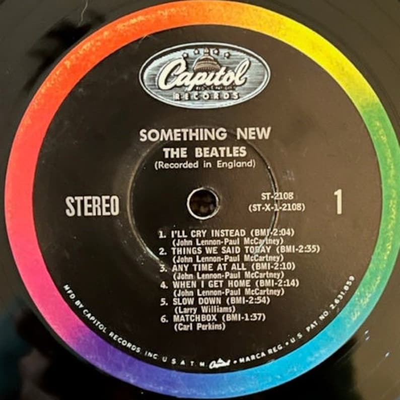 Something New - the Beatles - Vinyl LP (ST2108) - Etsy