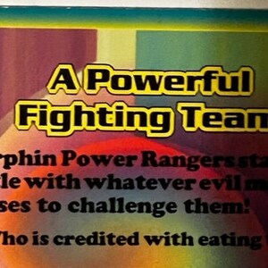 Mighty Morphin Power Rangers - A POWERFUL FIGHTING Team - Card #71 ...