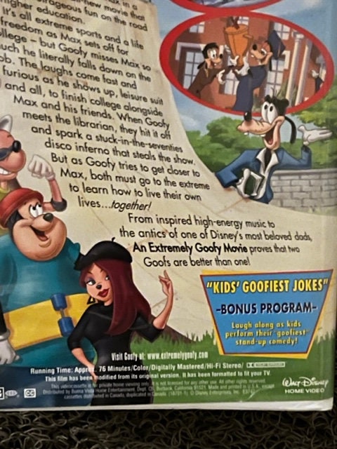 Disney's an Extremely Goofy Movie VHS Movie 18701 - Etsy Canada