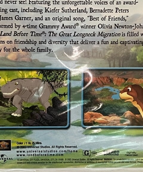 The Land Before Time X the Great Longneck Migration VHS Movie 61408 - Etsy