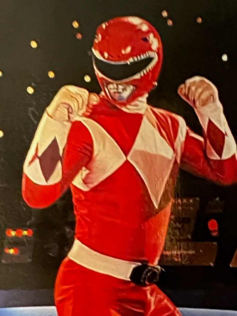 Mighty Morphin Power Rangers THE RED RANGER Card 32 1994 - Etsy