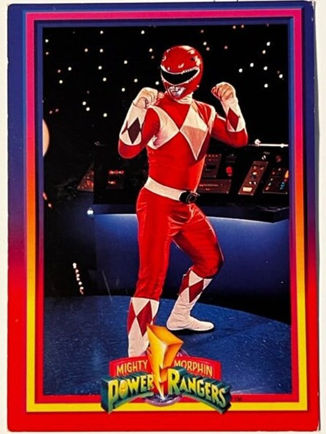 Mighty Morphin Power Rangers - THE RED RANGER - Card #32- 1994 - Etsy
