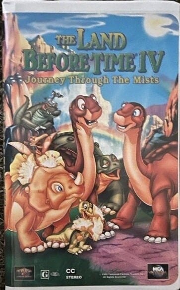 The Land Before Time IV Journey Through the Mists VHS Move 82396 - Etsy