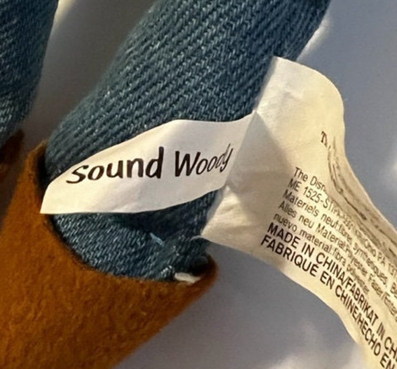 THE DISNEY STORE Bean Bag Toy Story 2 Woody Sound - Etsy