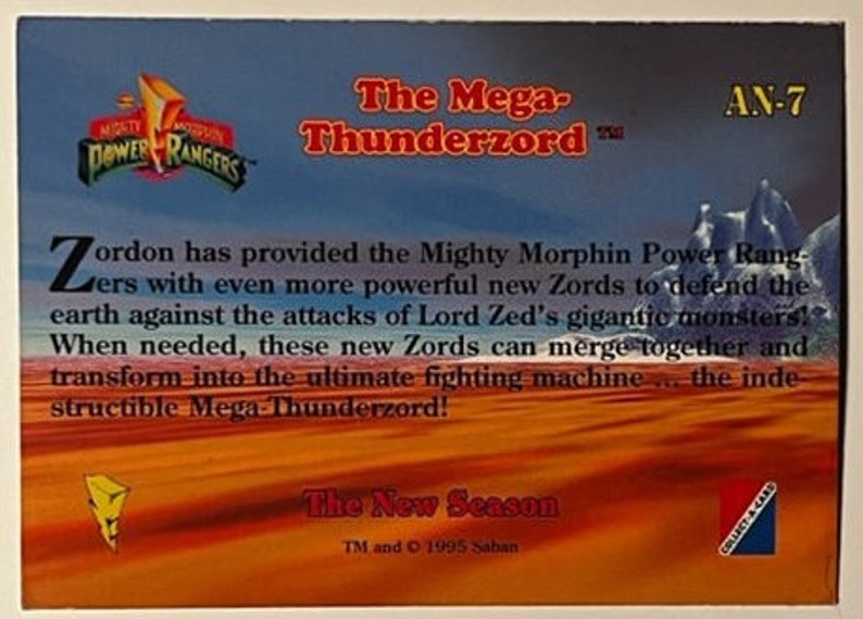 Mighty Morphin Power Rangers - the MEGA-THUNDERZORD - the New Series ...