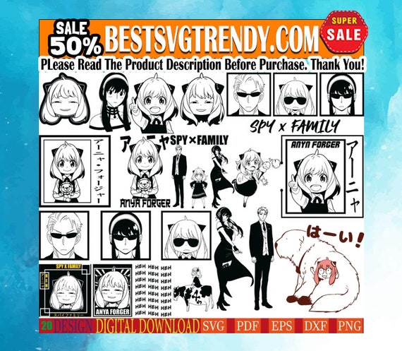 SALEOFF Spy X Family Svg Anya Svg Anime Svg Anime - Etsy Australia