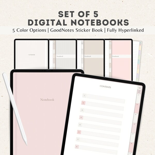 Goodnotes Aesthetic Template - Etsy