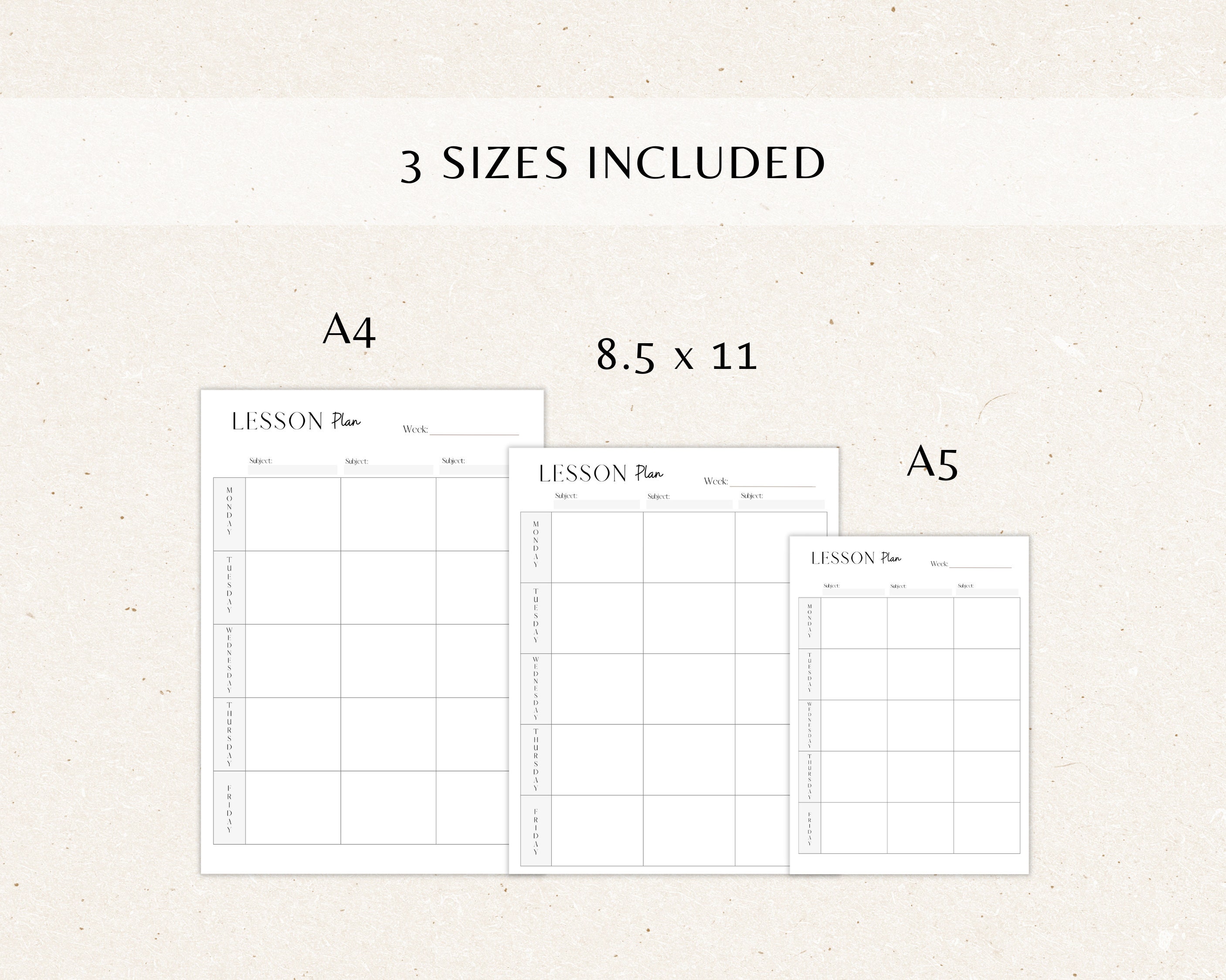 Lesson Plan Pages, Weekly Lesson Plan, Printable Homeschool Planner ...
