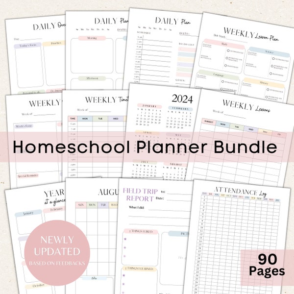 Homeschool Planner - Etsy