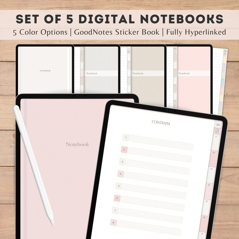 Aesthetic Pink Notebook - Etsy
