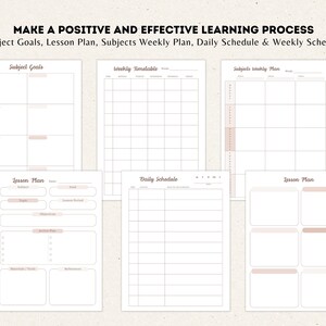 Simple Lesson Plan, Lesson Planner, Homeschool Planner, Subject Planner ...