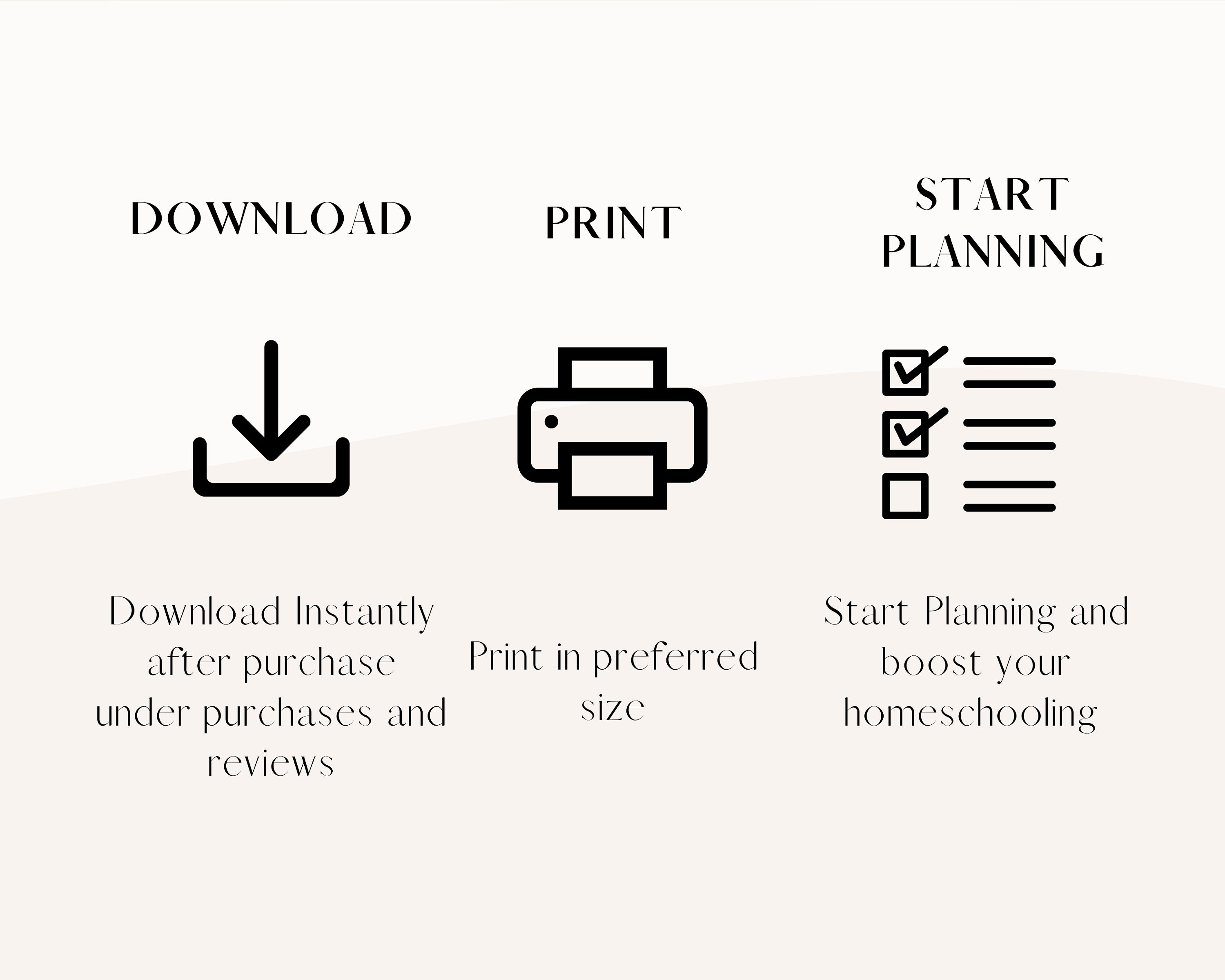 Simple Lesson Plan Lesson Planner Homeschool Planner - Etsy